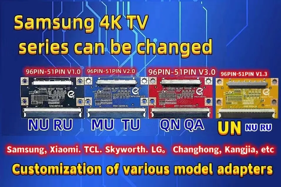 Samsung 96 Pin to 51 Pin Converter Adapter Board NU RU MU TU QN QA UN NU RU