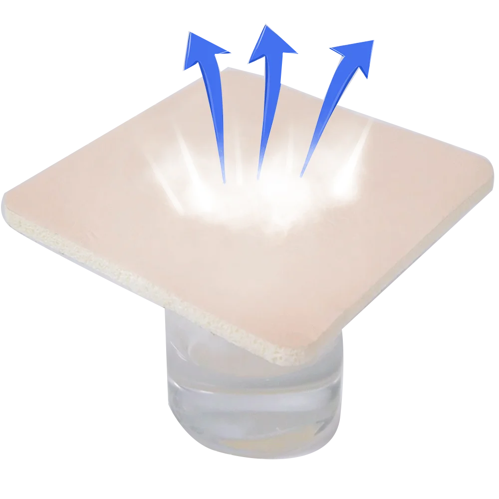 Medical Foam Dressing for Leg Ulcer Custom Non-adhesive Blue Foam ...