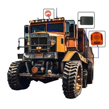 15m Pit Truck Bsis Blind Spot Detection Un R159 Sensor Right Turn Left ...