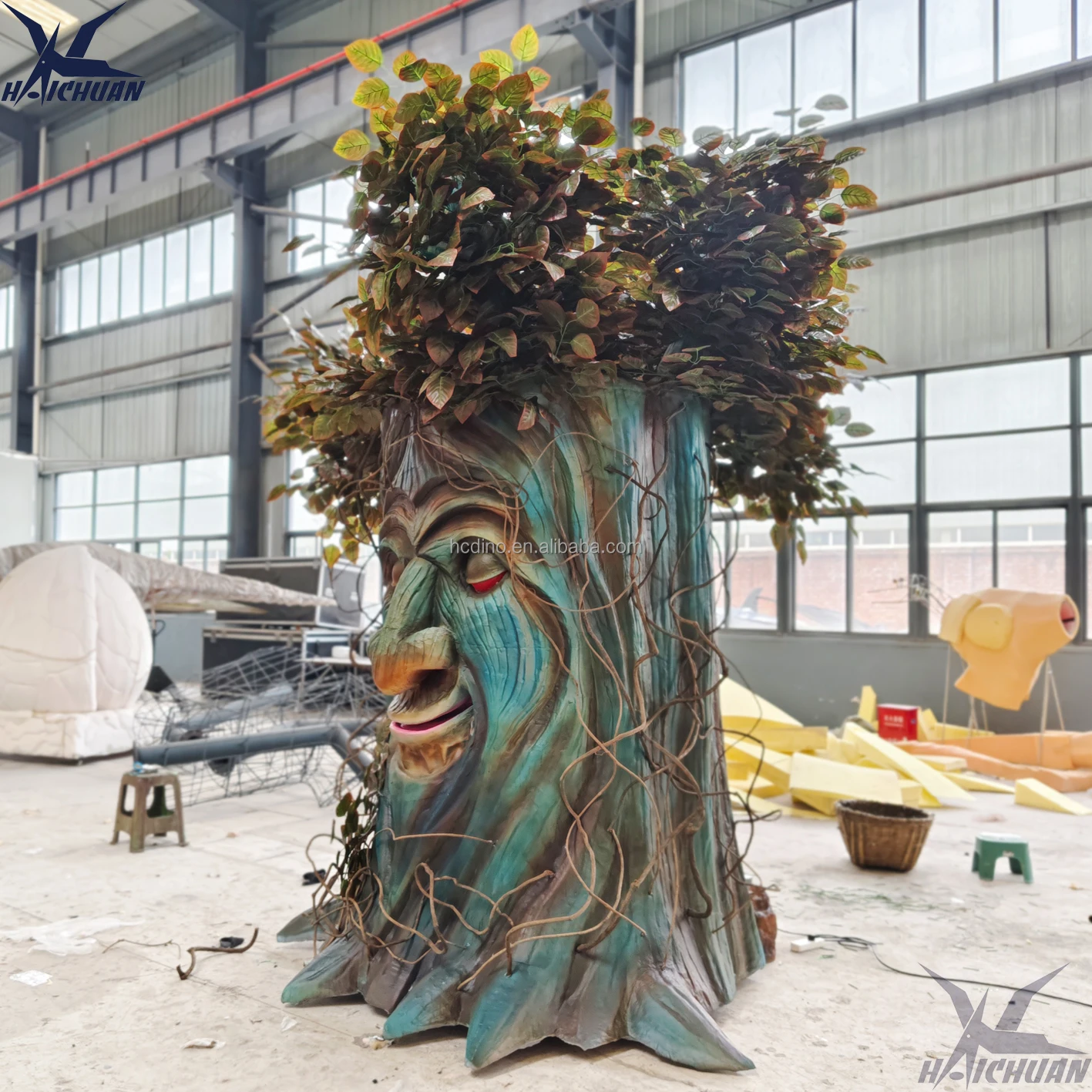 Customized Size Amusement Park Animated Talking Tree Artificial ...