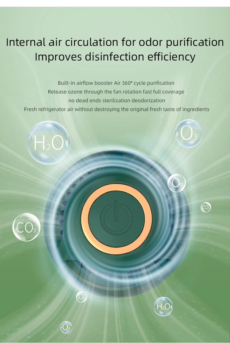 Refrigerator Deodorant Freezer Professional Grade Ozone Generator Air ...