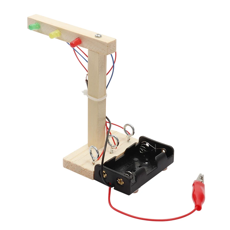 Stem Physics Science Learning Kids Educational Toy Diy Traffic Light ...