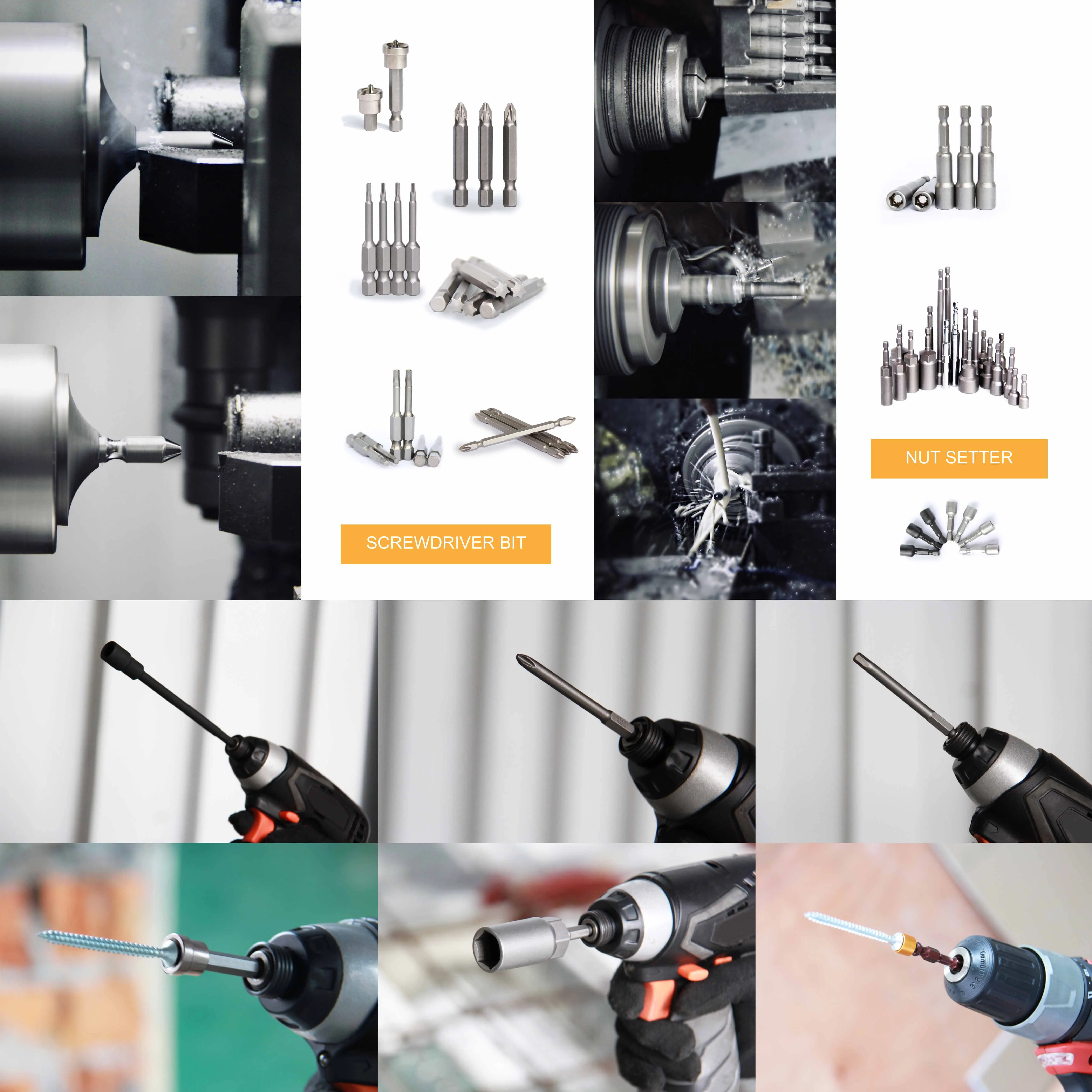 50mm Square #2 Screwdriver Bits - Power Magnetic Impact