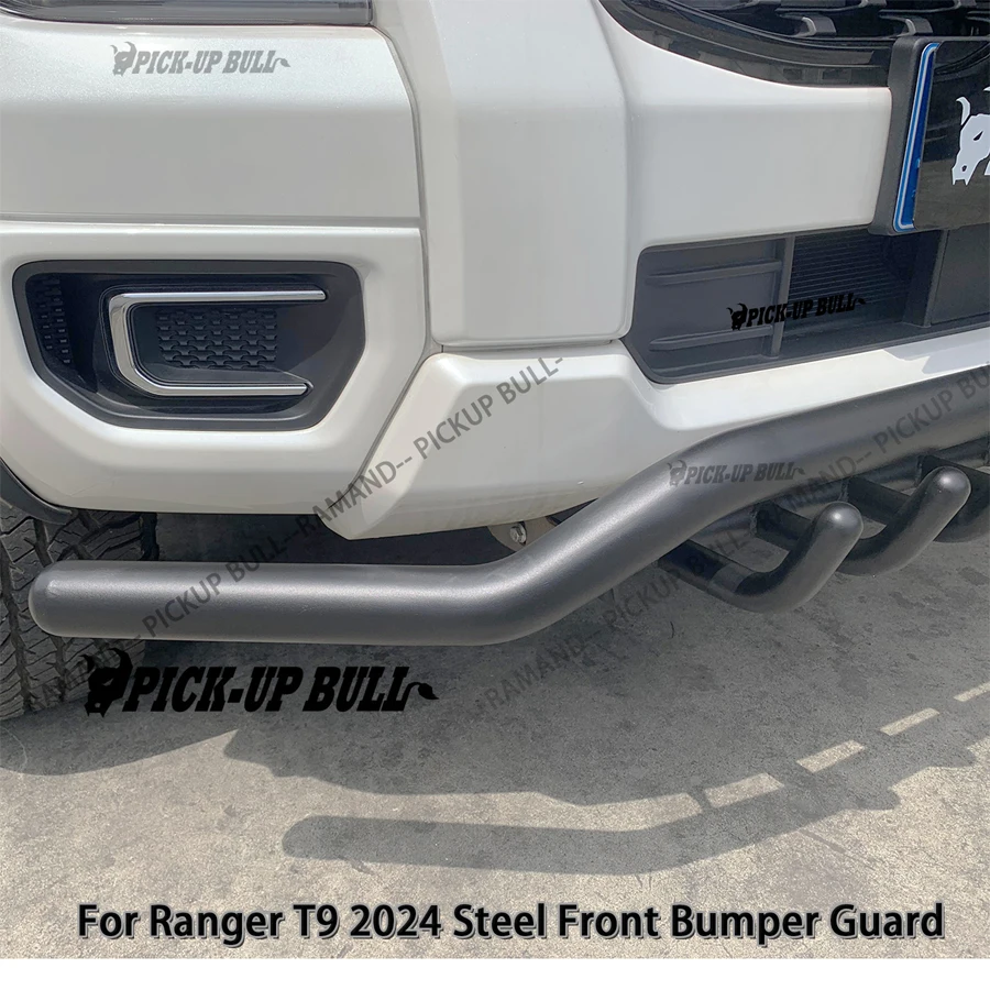Car Black Steel Bull Bar for Ford Ranger T9 - Easy Installation ...