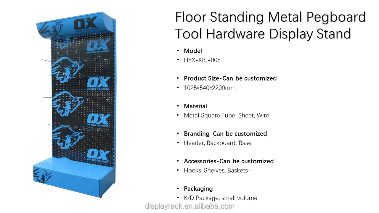 Blue Exhibition Display Racks for Shops - Durable & Customizable
