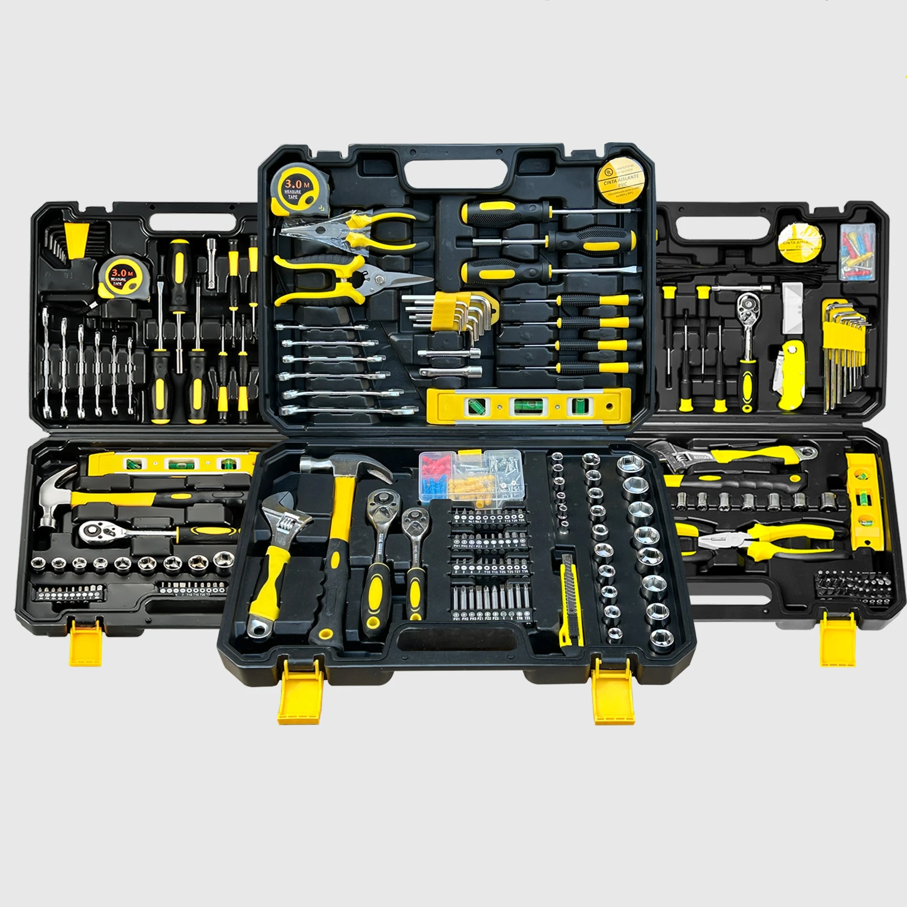 78PCS With Claw Hammer Hardware Tools Set Combination Household Repair ...
