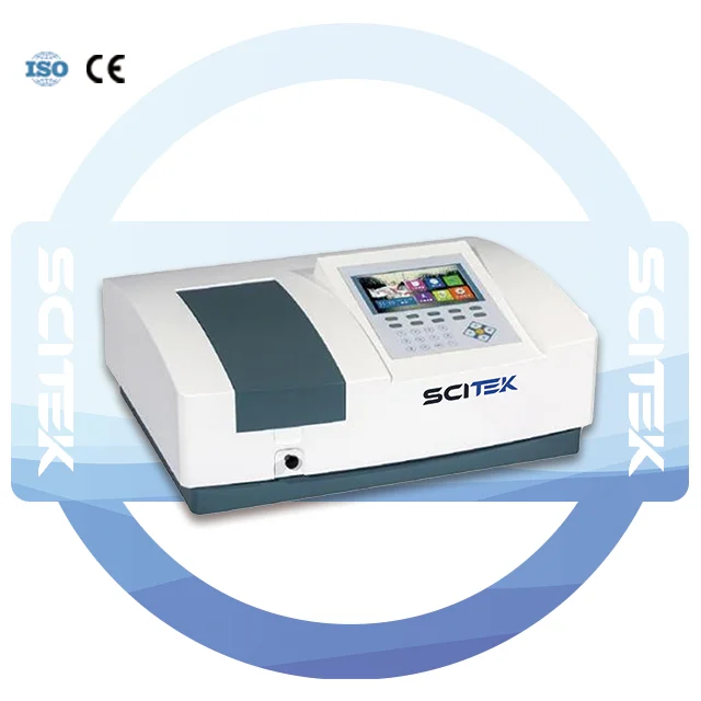 Scitek Double Beam Uv-vis Spectrophotometer Laboratory Lcd Display ...