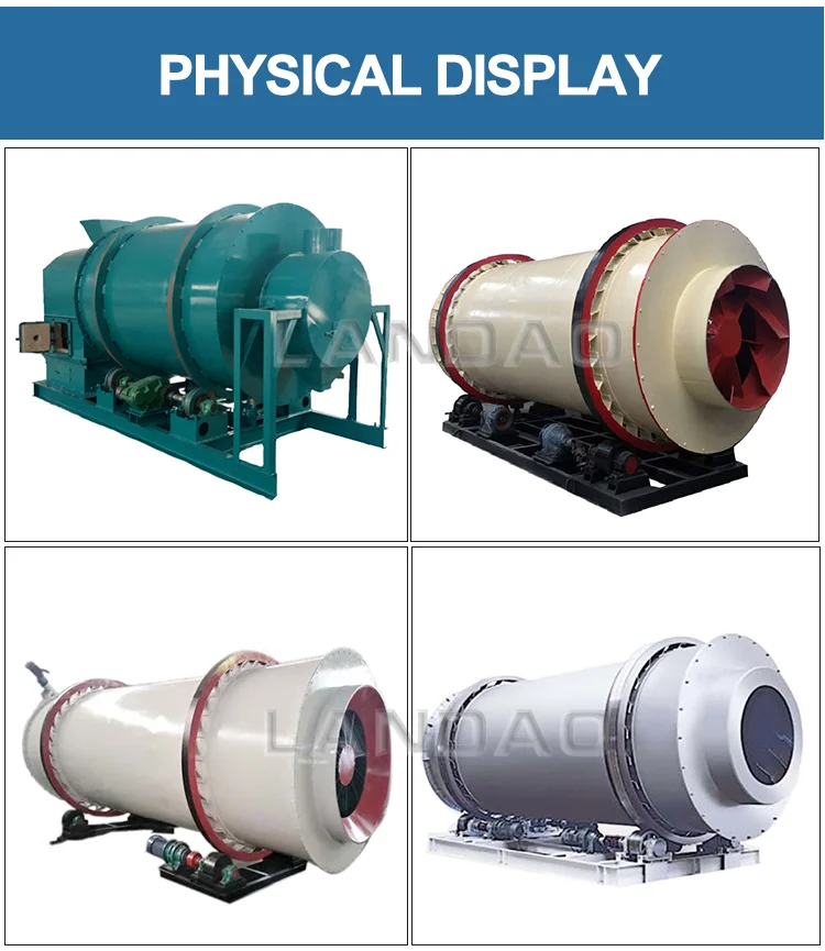 Small Rotary Drum Dryer Grit Drying Machine Garnet Sand Drying ...