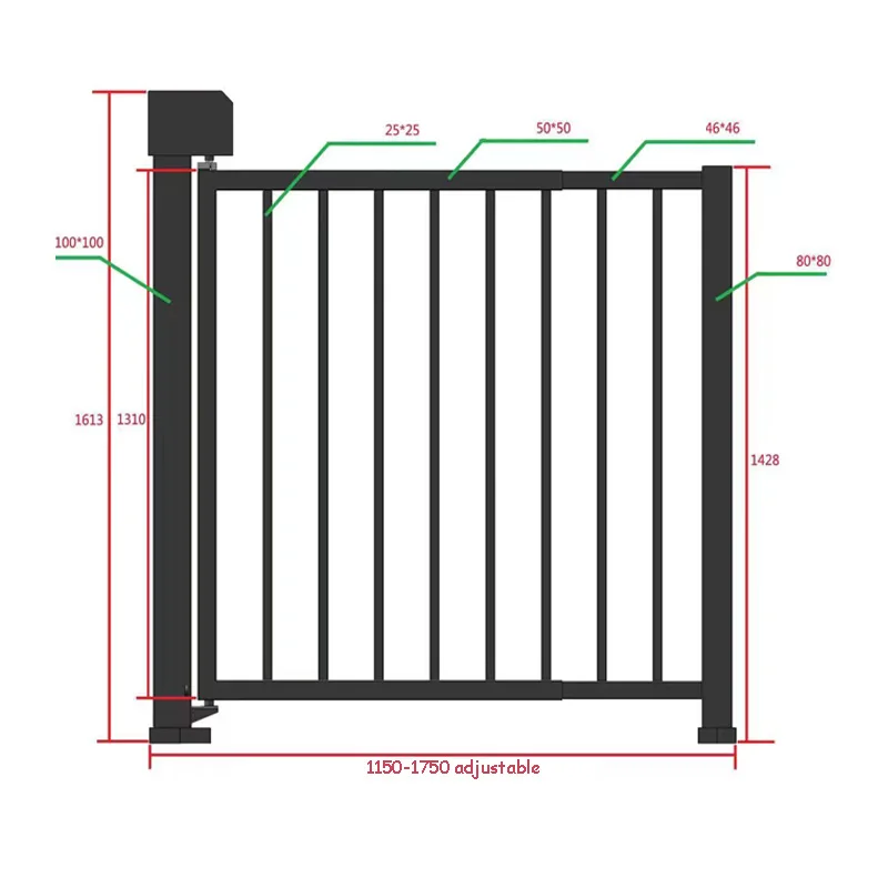 Security Control Pedestrian Passages Barrier Gate Electromagnetic Lock ...