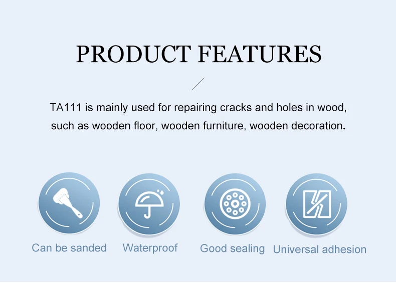 Premium Water Based Wood Repair Paste Fast Dry Wooden Furniture Gaps ...
