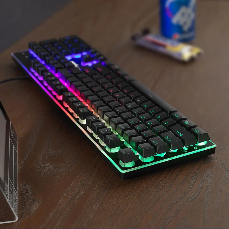 Rapoo V52PRO mechanical gaming keyboard wired USB mixed color backlit ...