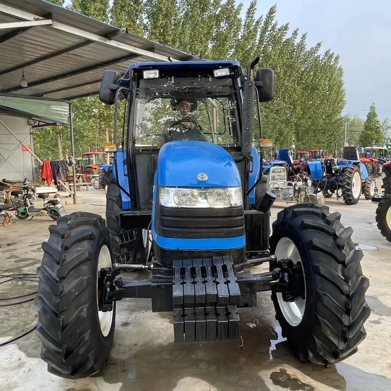 NEW HOLLAND USED FARM TRACTOR 90HP for SALE - Video Inspection