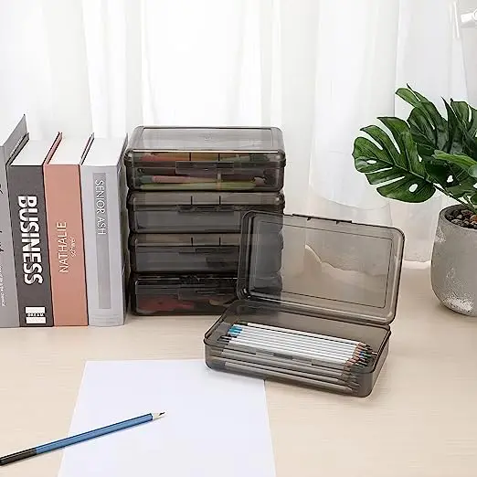 Custom Large PP Plastic Desktop Pencil Case Stationery Art Drawing ...