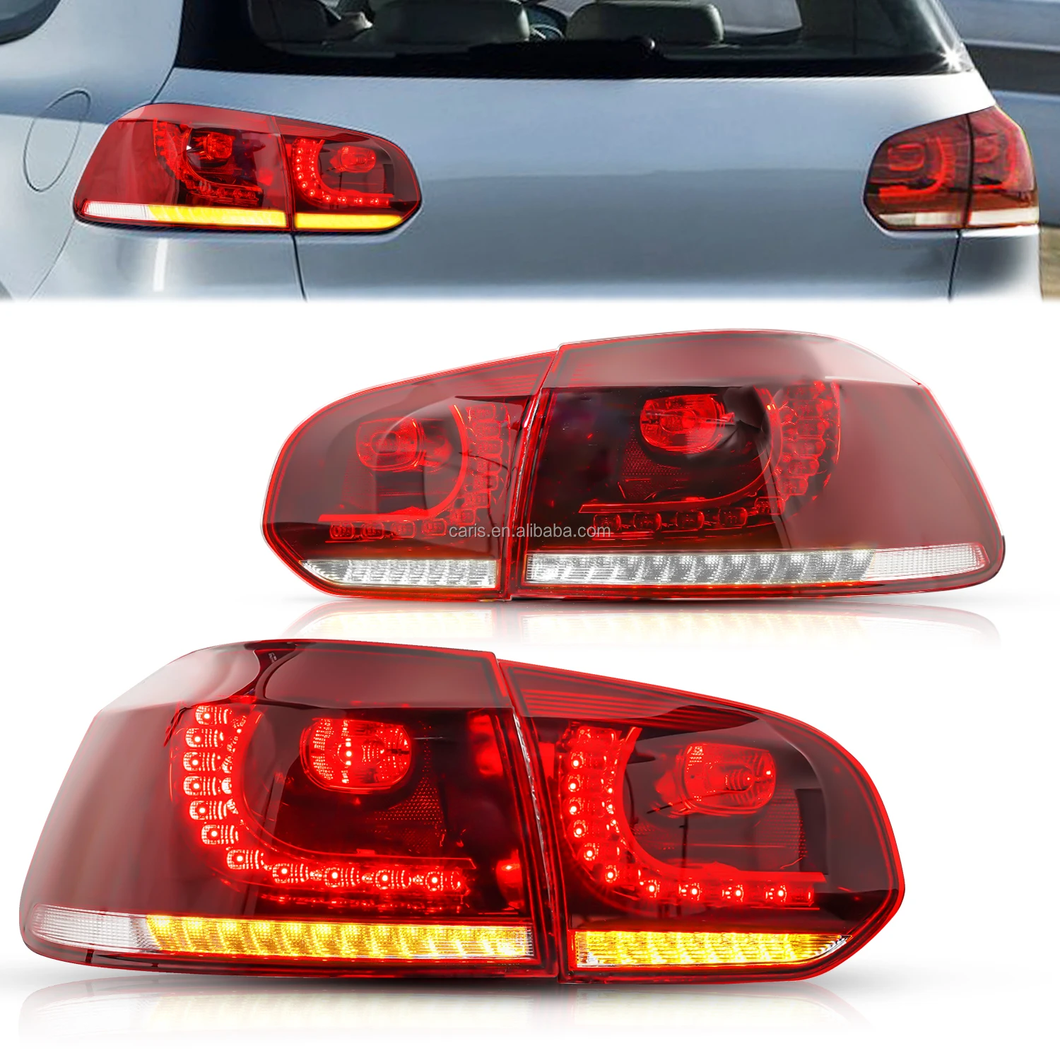Archaic LED Car Back Lamp Red VW Light for Golf 6 MK6