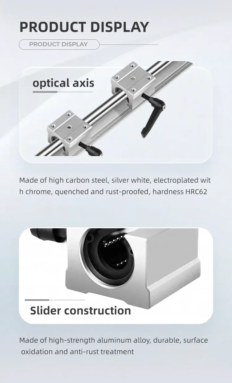 Guide Rail Of Four Holes Linear Guide Slider Rails Block Bearing ...