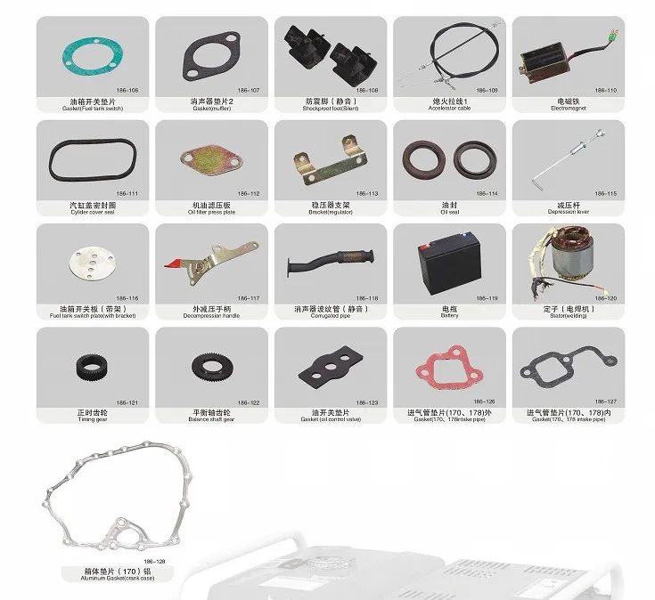 Catalog Gasoline Diesel Engine Generator Parts Parts - Buy Spark Plug ...