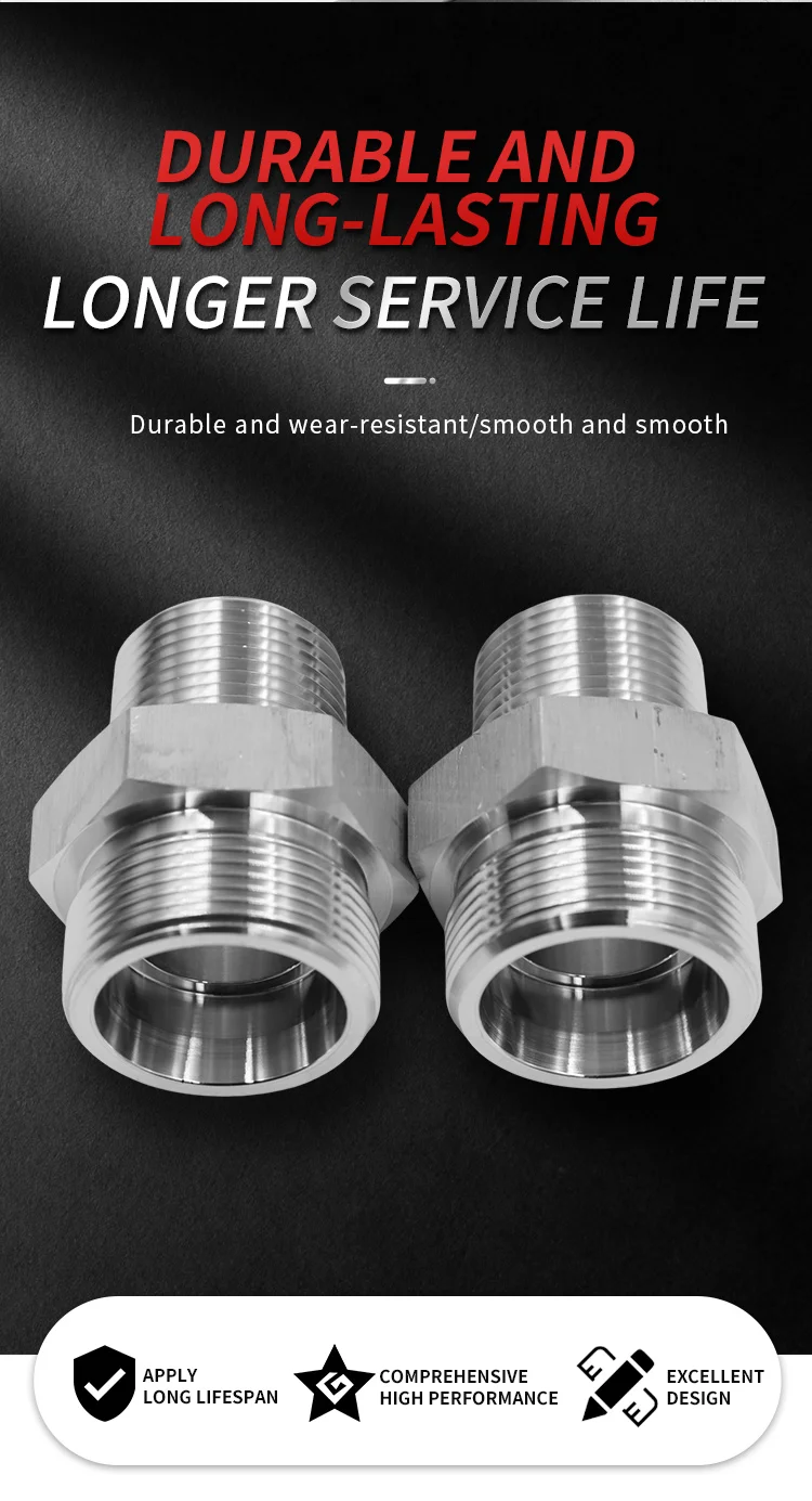 Wholesale Hydraulic Pipe Adapter 1b Straight Male Thread Tube Fittings ...