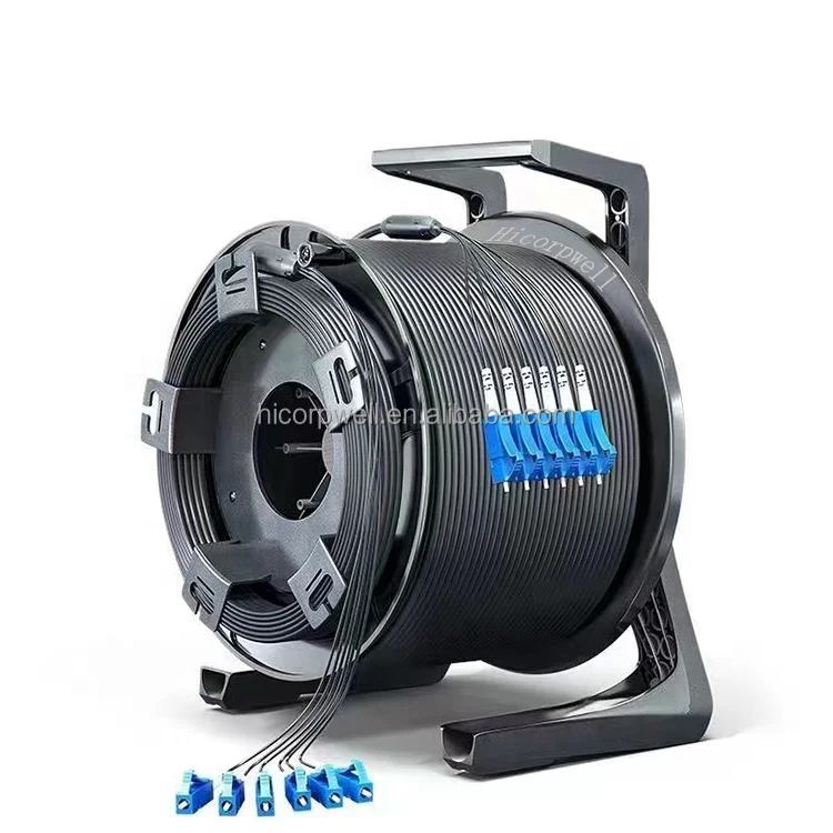 Fiber Optic Cable Tactical Reels Patch Cord Reel 100m 200m 300m 400m ...