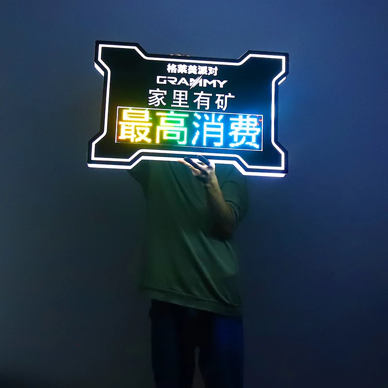 Night Club 3D Fan Hologram Projection LED Dollar Bill Messages Board ...