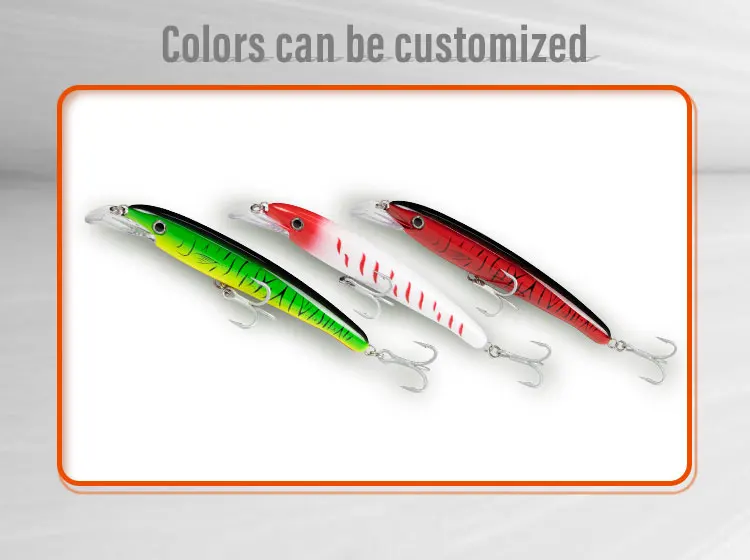 THORFORCE 160mm Curved Lip Floating Minnow Lure Hard for Tuna Bait Top ...