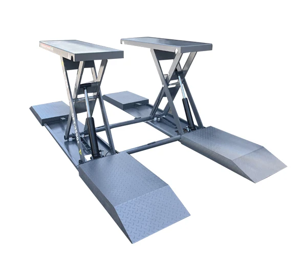 Portable 3000kg/3500kg/4000kg 1.2m/1.4m Mid Rise Car Scissor Lifts ...