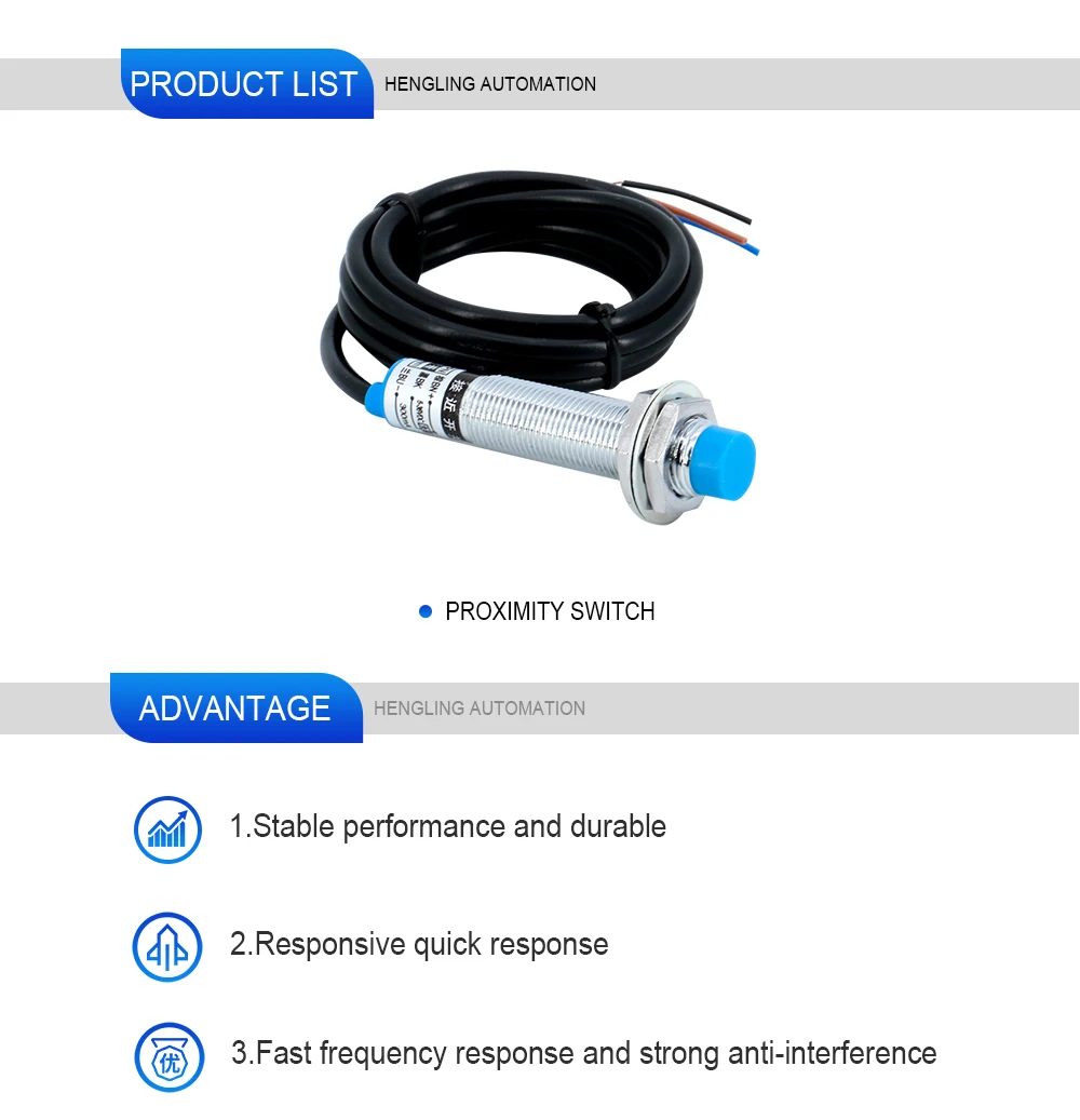 Inductive Sensor LI12A3-4-Z/AY Proximity Switch PNP Normally Closed ...