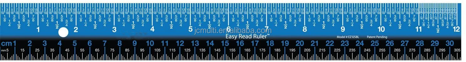 Soft Magnetic Ruler - Easy Read Gradation Marks Between Inches