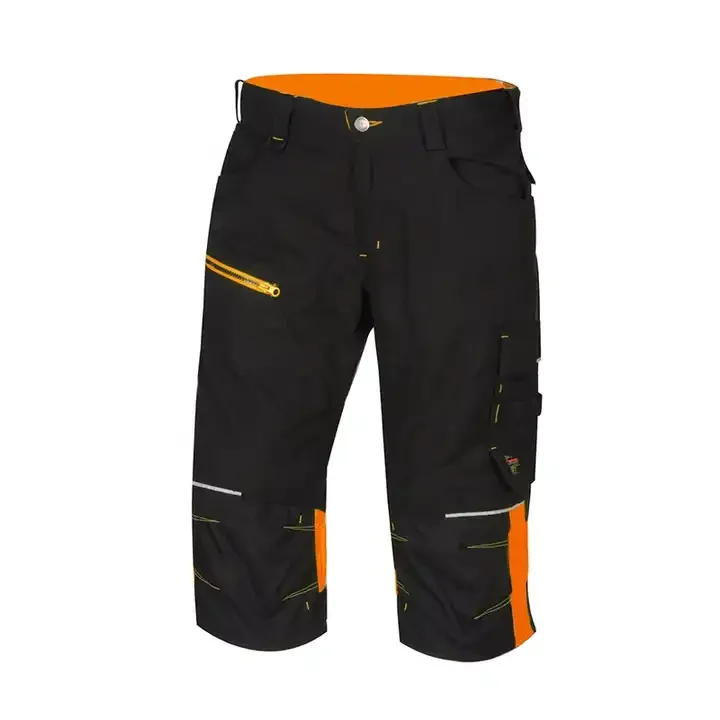 Custom Orange Twill Safety Pants Workwear Summer Shorts Men Work Wear ...