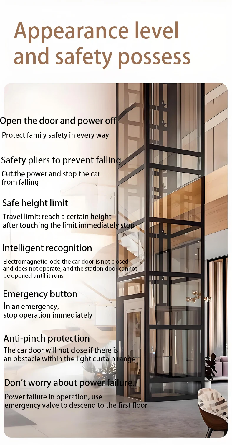 Small and Simple Traction Elevator for Indoor and Outdoor Use