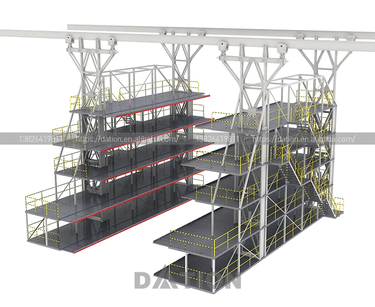 Work Platform Aluminum Step Ladder Aircraft Maintenance Ladder Easy ...