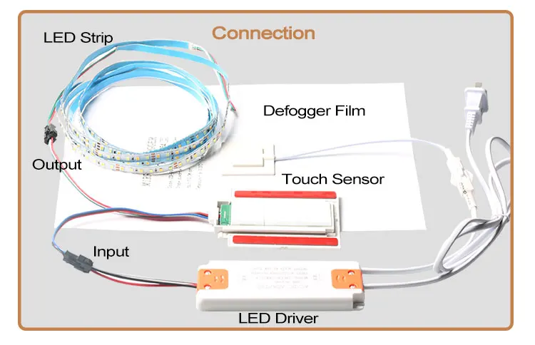 Free Sample 12v Mirror Touch Sensor 3 Buttons Defogger Dimmer Led Strip Light Controller Touch ...