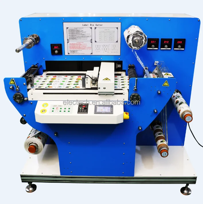Automatic Sticker Laminating Slitting Die Cutting Machine Digital Roll ...