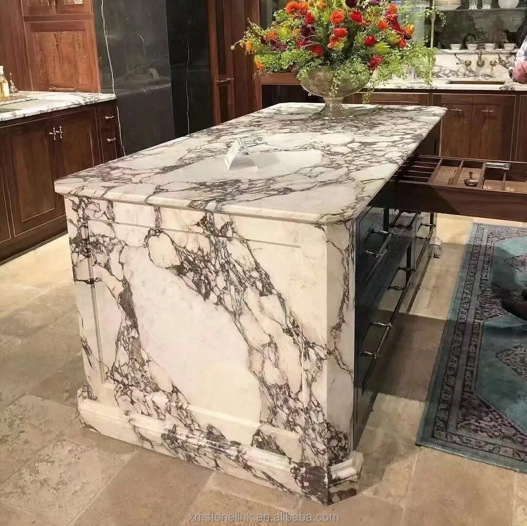 Calacatta Viola Durable White Marble Slabs for Kitchen Countertops ...