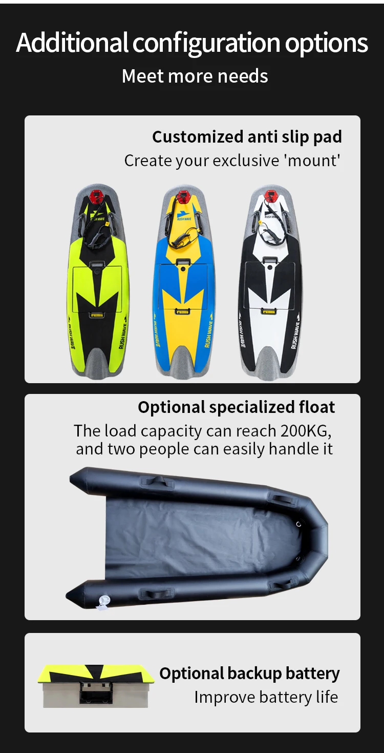 RUSH WAVE SurfKart Jet Ski & Surfboard Kit - Professional Waterplay ...