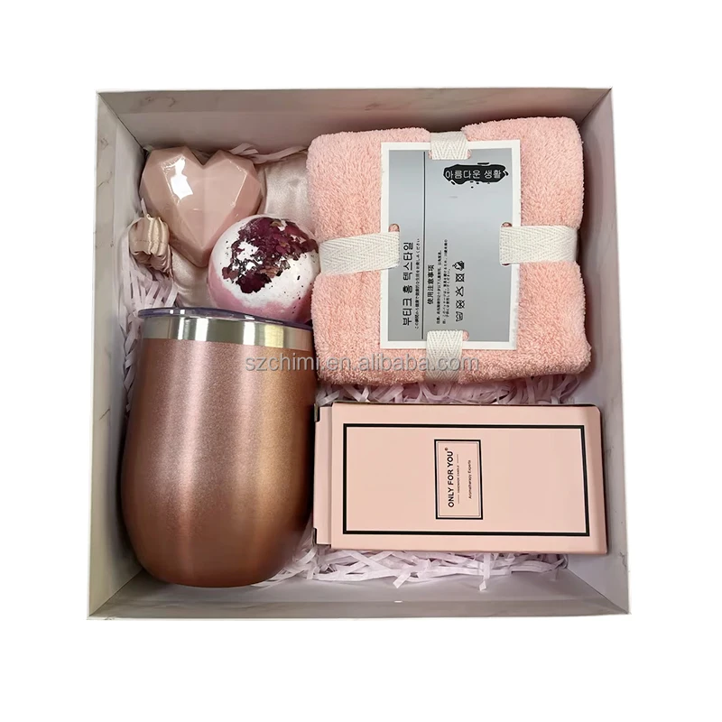 2024 trend ladies christmas gifts sets for women self care tumbler scented candle handmade soap spa gift set christmas gifts