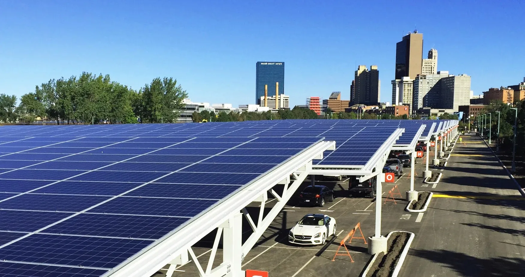 Standard 2 Cars Solar Panel Mount Carport Canopy Rack Photovoltaic ...