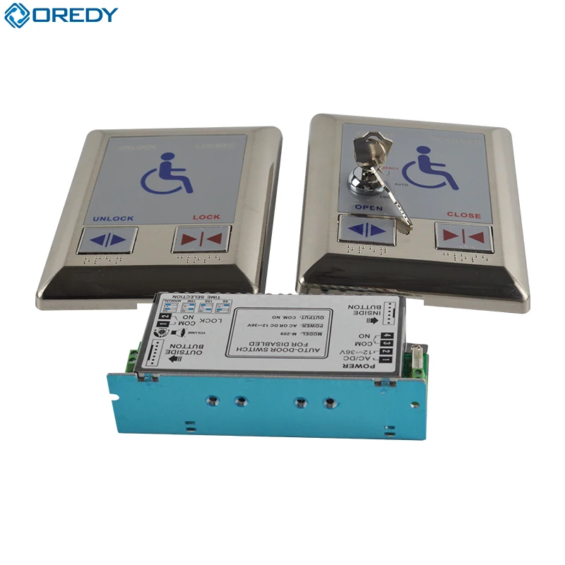 Automatic Door Access Control Washroom Toilet Entrance And Exit Push ...