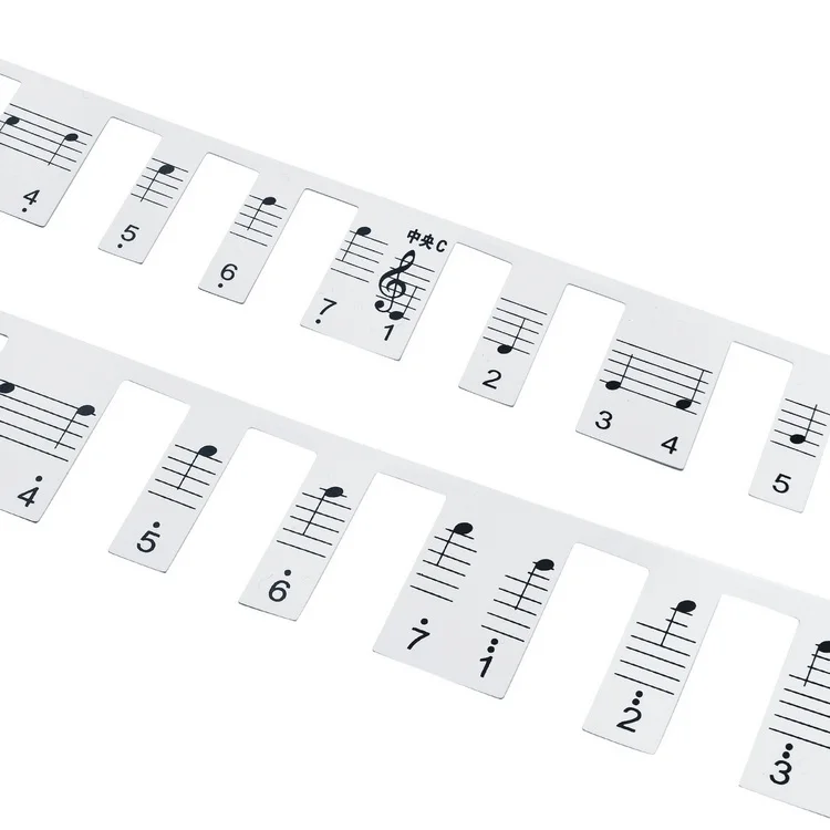 61 Key Piano Note Chart Non-sticking Removable Piano Keyboard Stickers ...