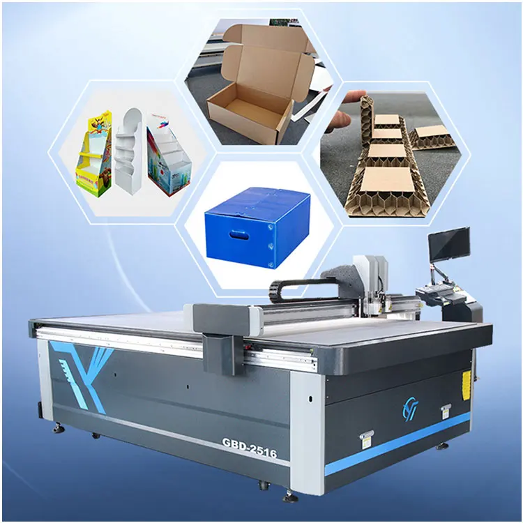 Large Format CNC Corrugated Cardboard Board Box Cutting Machine Paper ...