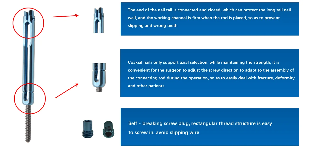 Selftapping Polyaxial Titanium Pedicle Screw - MIS Percutaneous Screw