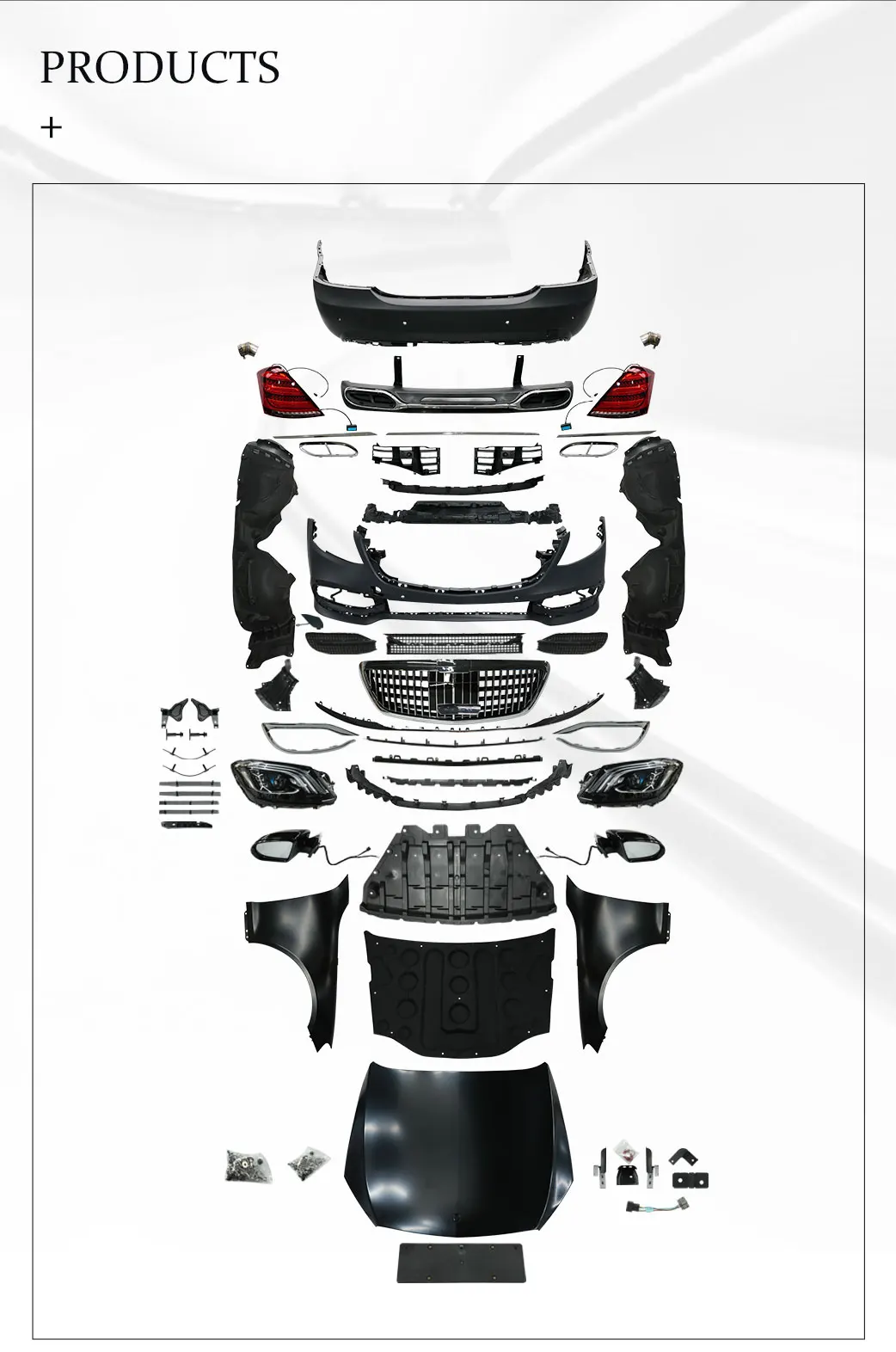 Gbt Mercedes W221 To W222 S Class Body Kit Exterior Conversion Kits For ...