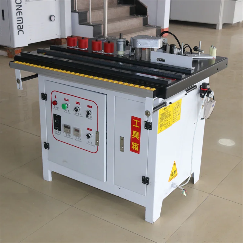45 Degree Curve and Straight Edge Bander Manual Edge Banding Machine ...