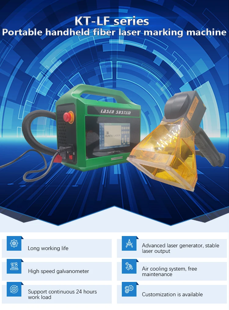 Battery Powered MAX JPT Handheld Portable Mini 20w 30w Fiber Laser ...