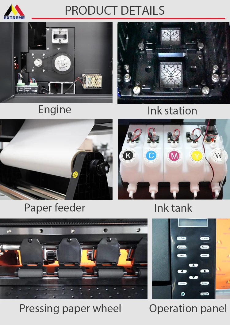 Commercial Extreme Brand DTF Printer 300mm with Powder Shaking Machine ...