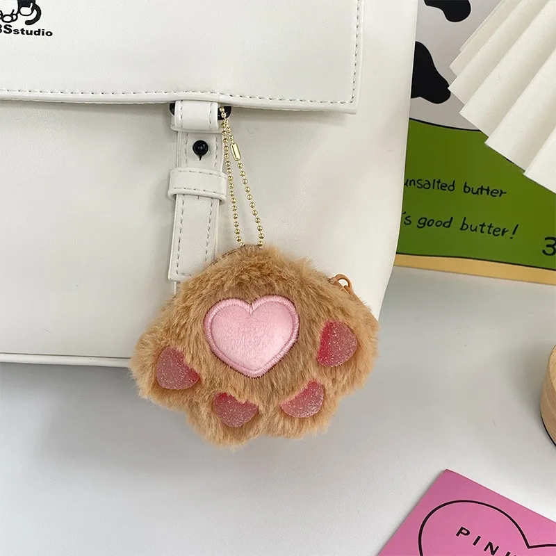 Cat Paw Trending Plush Bags Cartoon Lovely Mini Purse Toy for Kids Girl ...