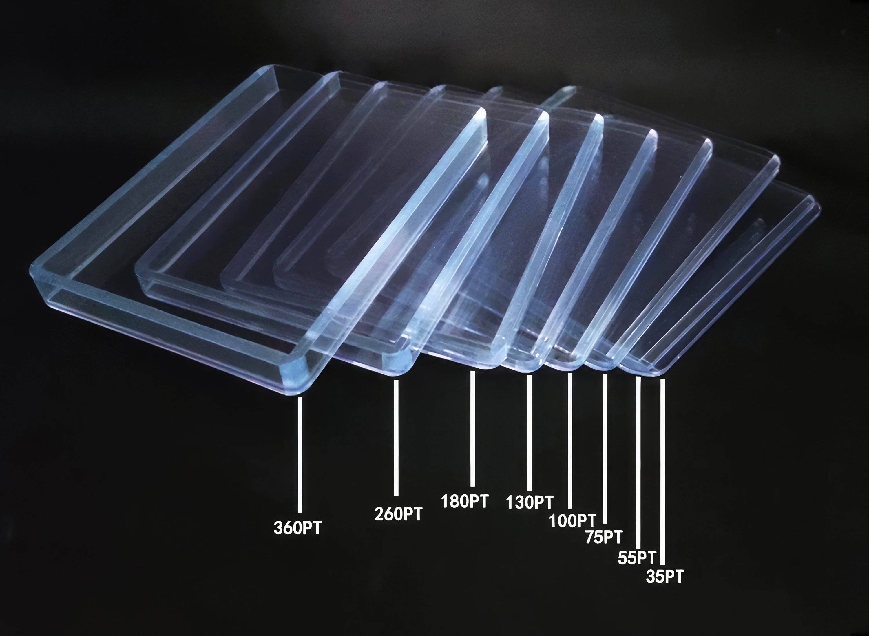 PVC Toploader Sleeves for Trading Cards – 35pt Protection, OEM