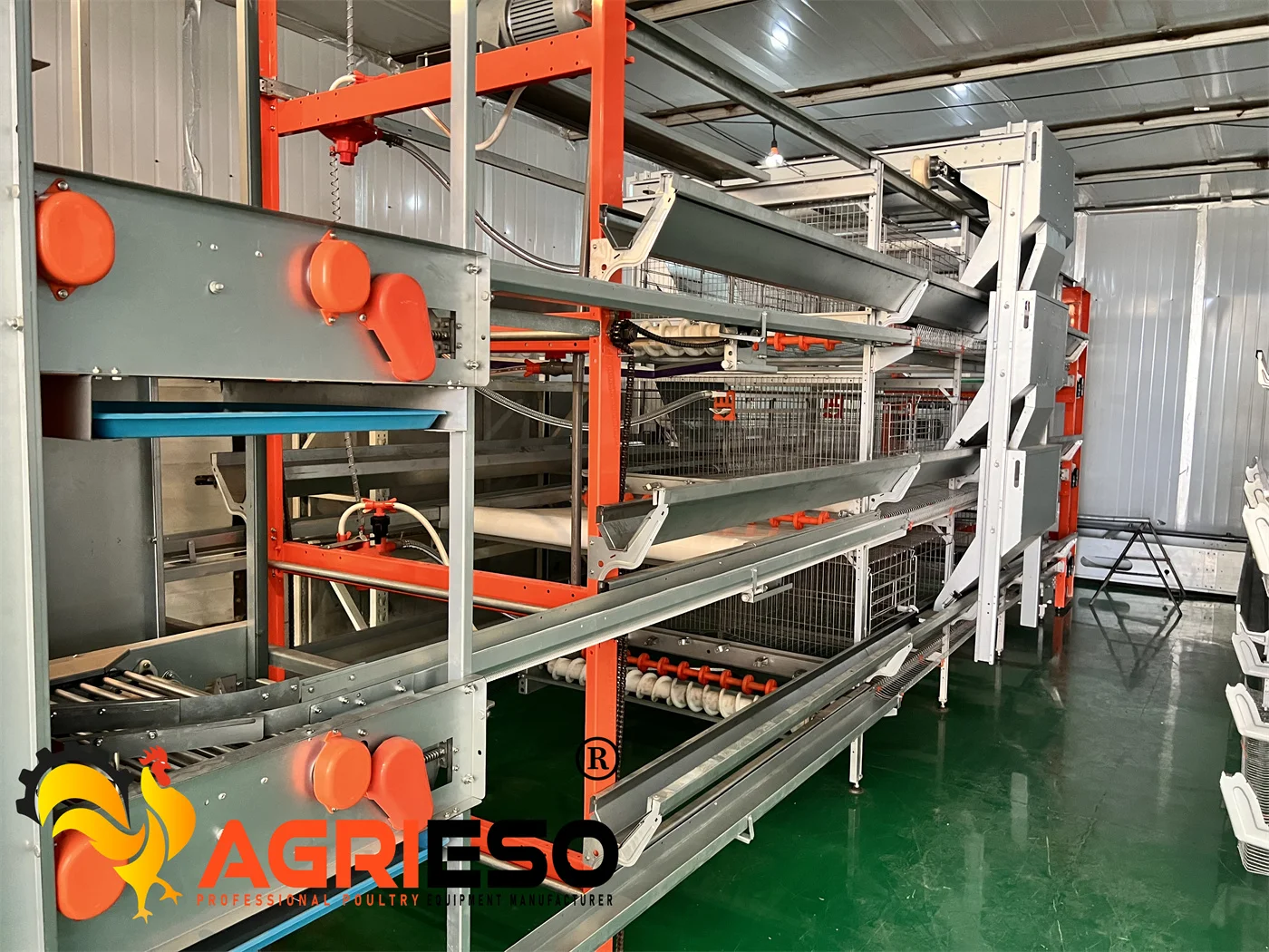 Agrieso Chicken Laying Battery Cages Hot Dip Galvanised 3/4 Tiers ...