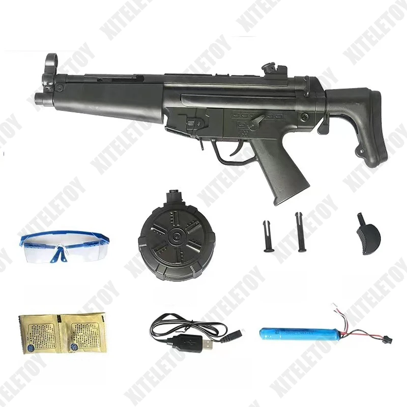 Mp5 Electric Gel Ball Blaster Rifle Nylon Gear Water Beads Splatter ...