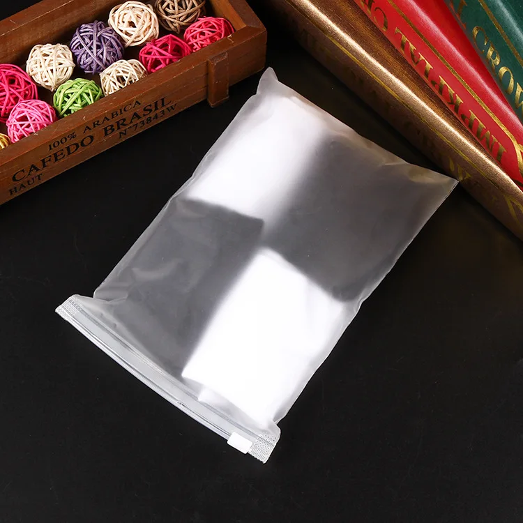 Eva Frosted Zipper Bags With Self-sealing Plastic Packaging For ...
