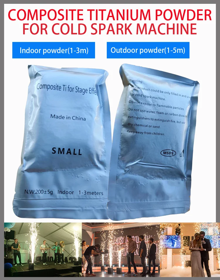 Msds Certification 200g/bags Titanium Metal Powder For Cold Sparkler ...